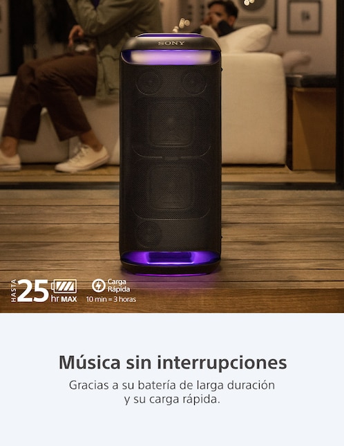 Bocina recargable Sony SRS-XV800 bluetooth 4