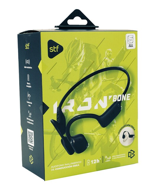 Audífonos True Wireless Stf Iron Bone Conduction inalámbricos 8