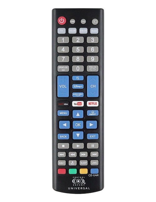 Control remoto universal Control Expert CE-U4X Smart TV, Streaming ...